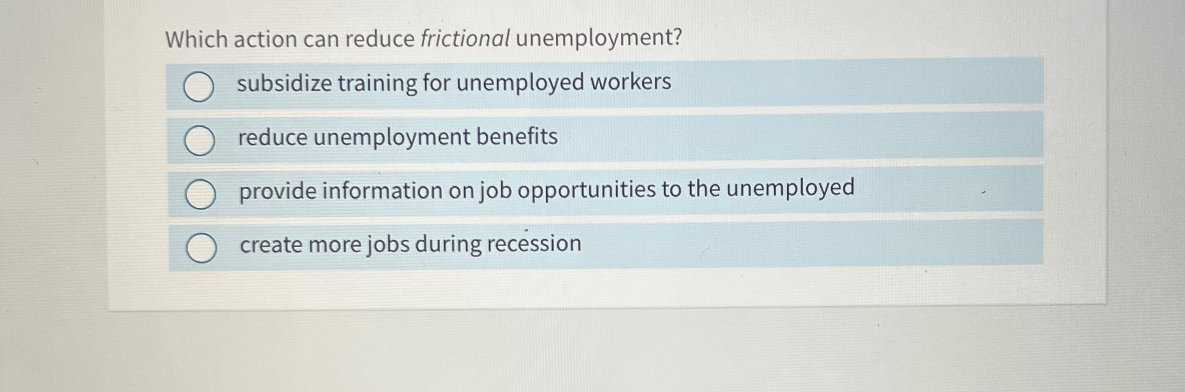 Solved Which action can reduce frictional | Chegg.com