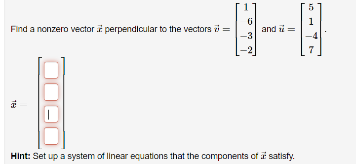 Solved Hint: Set up a system of linear equations that the | Chegg.com