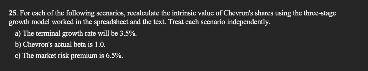 Solved For each of the following scenarios, recalculate the | Chegg.com Solved For each of the following scenarios, recalculate the | Chegg.com