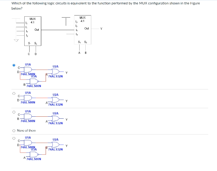 Solved Which of the tollowing logic circuits is equivalent | Chegg.com