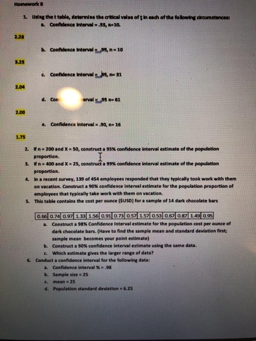 Solved how to do number 2,3,4,5a, 5b, 5c, 6a, 6b, 6c, & 6d | Chegg.com