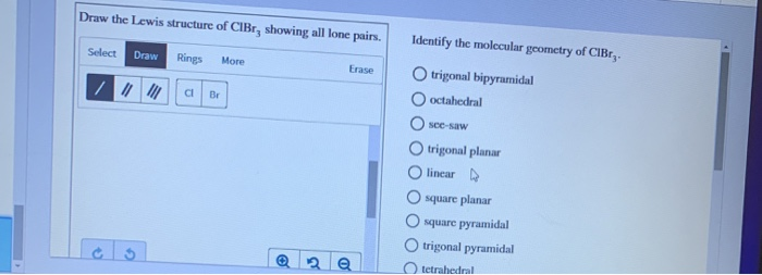Solved Draw the Lewis structure of CIBr, showing all lone | Chegg.com