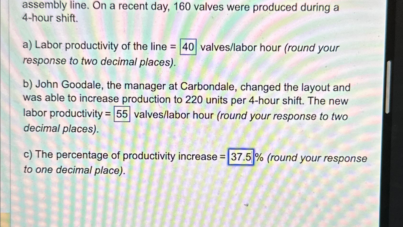 Solved assembly line. On a recent day, 160 ﻿valves were | Chegg.com