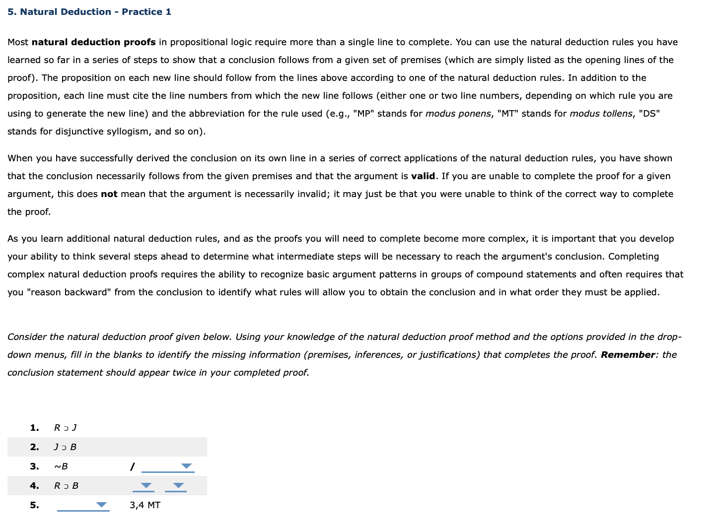 Solved 5. ﻿Natural Deduction - ﻿Practice 1Most natural | Chegg.com