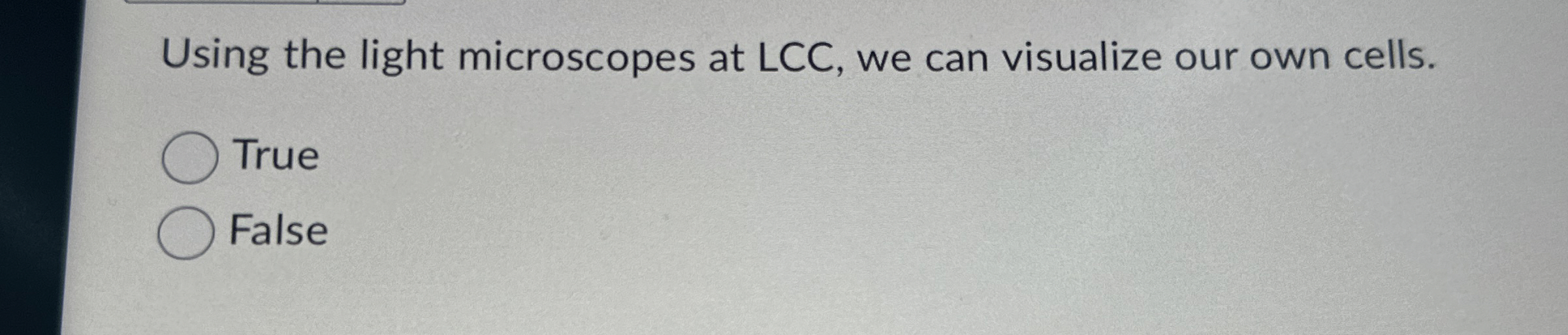 Solved Using the light microscopes at LCC, ﻿we can visualize | Chegg.com