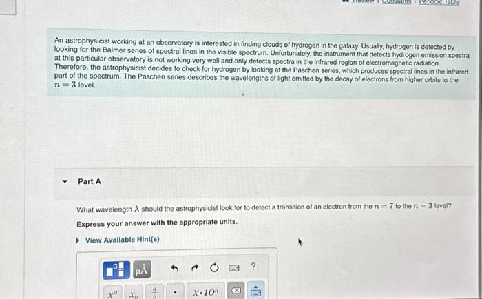 Solved An astrophysicist working at an observatory is | Chegg.com