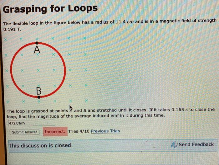 Solved Grasping for Loops The flexible loop in the figure | Chegg.com