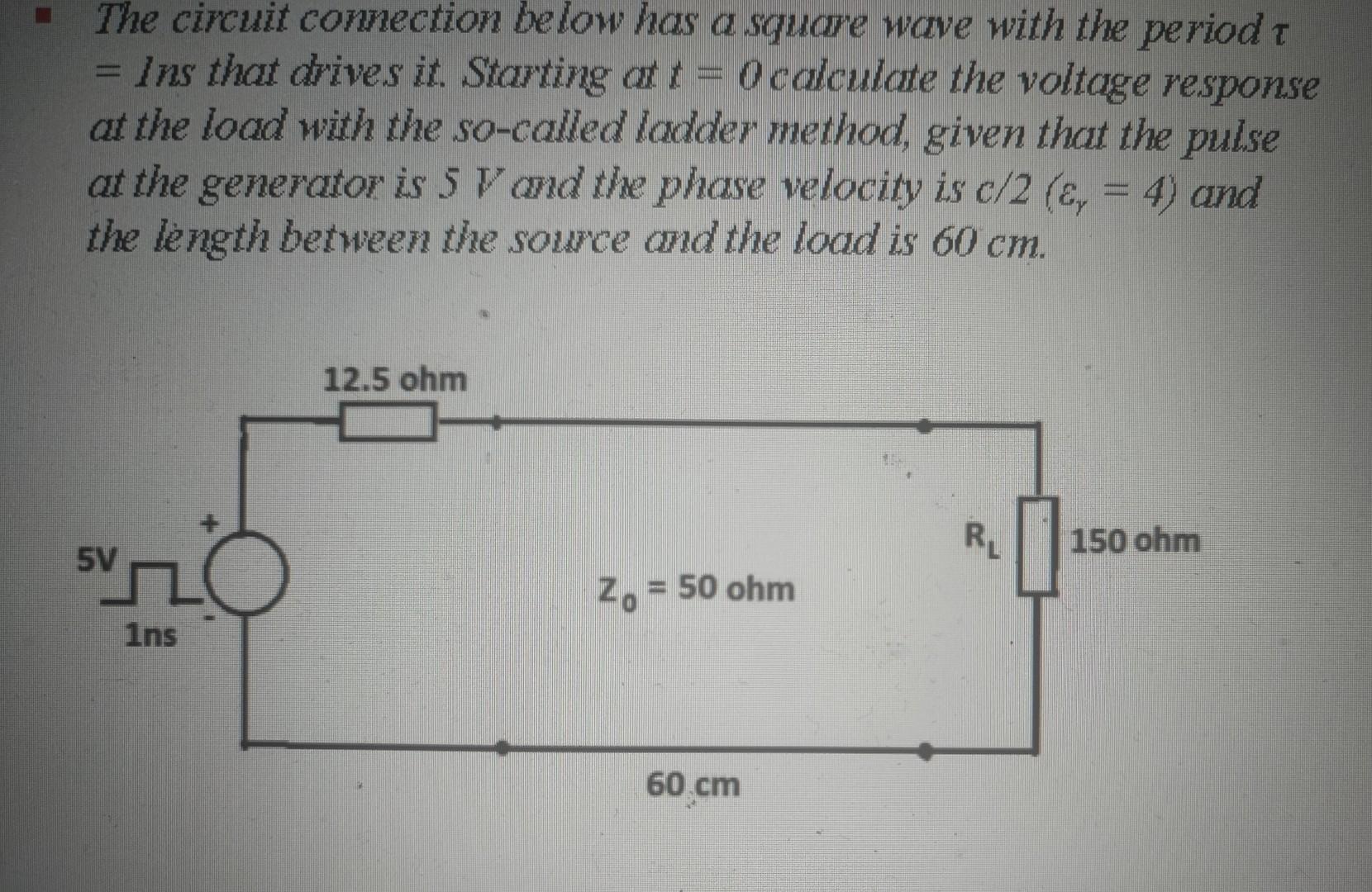 Solved The circuit connection below has a square wave with | Chegg.com
