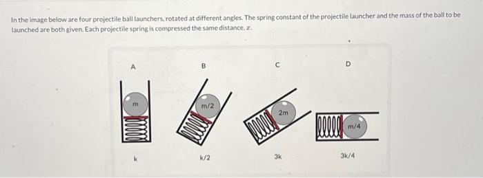 Solved In the image below are four projectile ball | Chegg.com