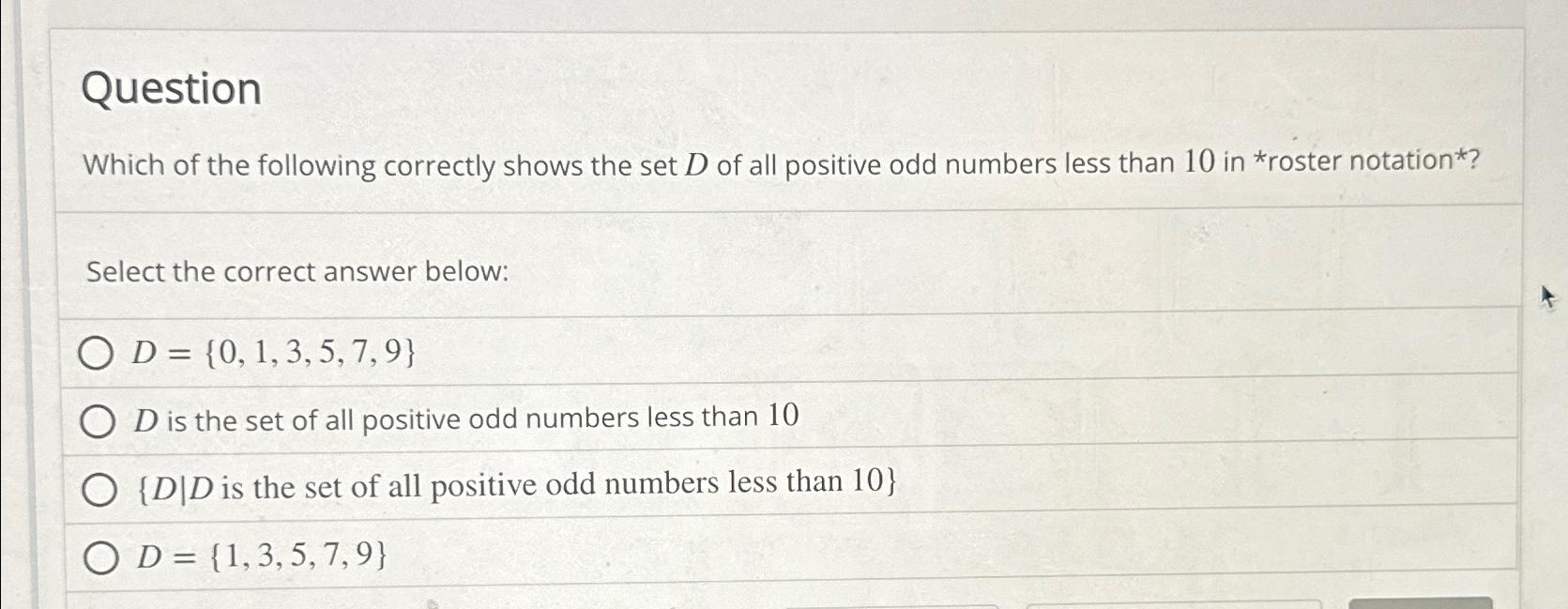 Solved QuestionWhich of the following correctly shows the | Chegg.com