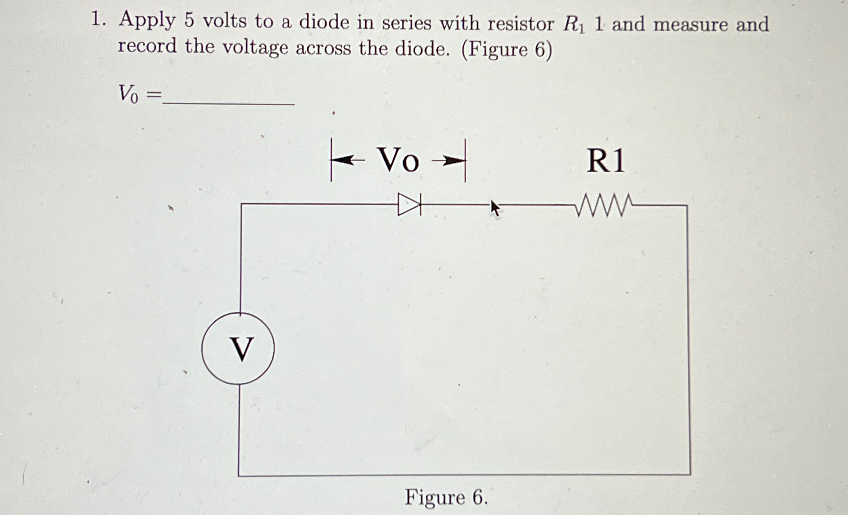 Solved Apply 5 ﻿volts to a diode in series with resistor R11 | Chegg.com