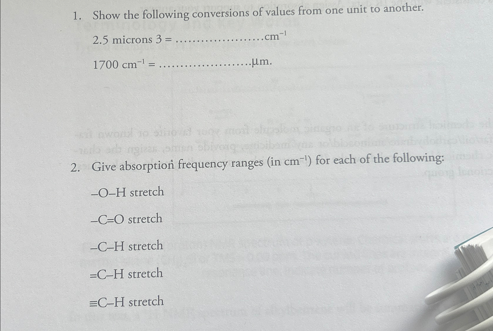 Solved Show the following conversions of values from one | Chegg.com
