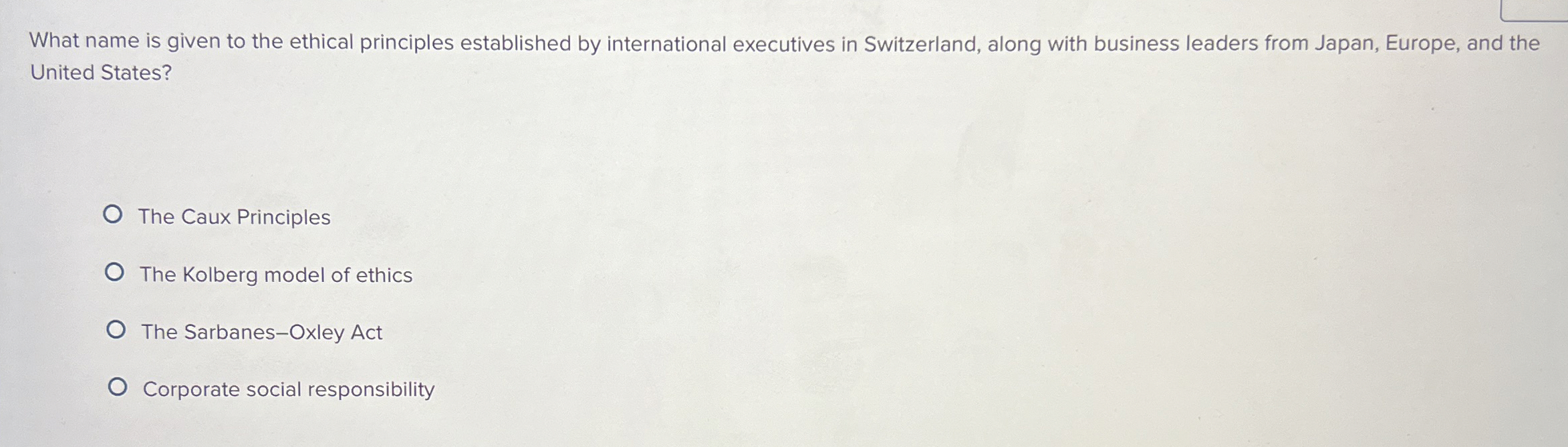 Solved What name is given to the ethical principles | Chegg.com