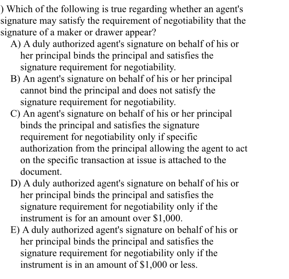 Solved Which of the following is true regarding whether an | Chegg.com