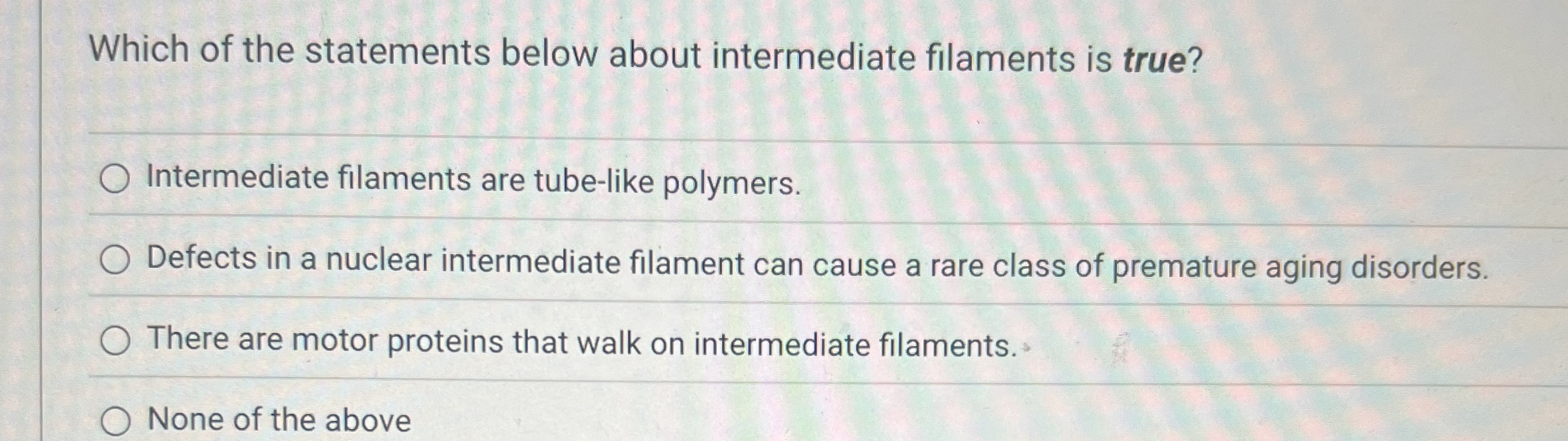 Solved Which of the statements below about intermediate | Chegg.com