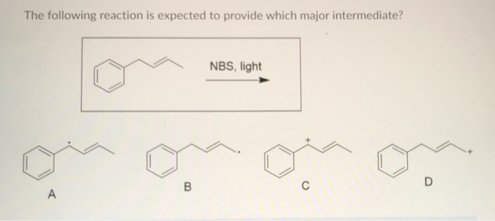 Solved The following reaction is expected to provide which | Chegg.com