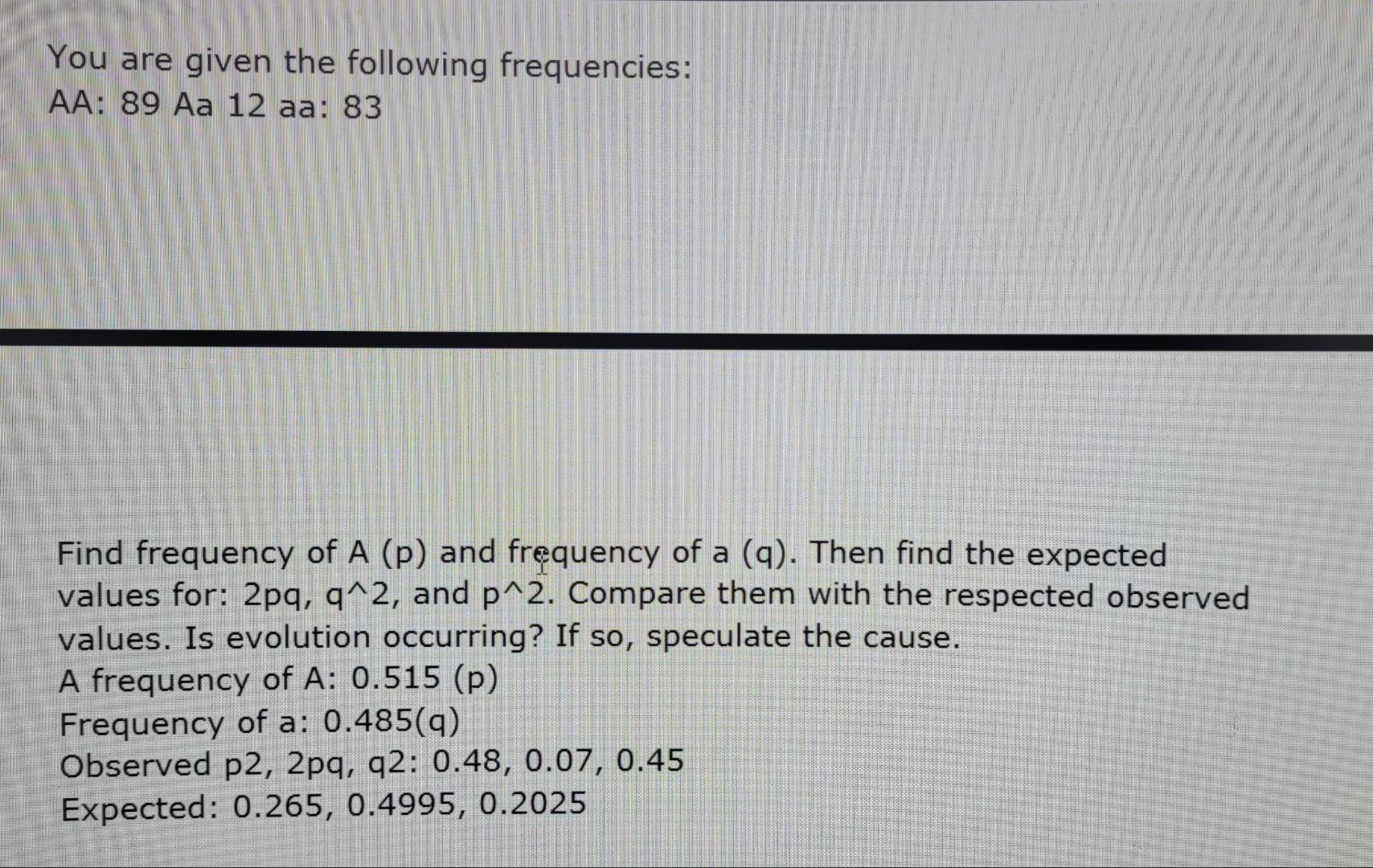 Solved how did this example find A: a: Expected | Chegg.com