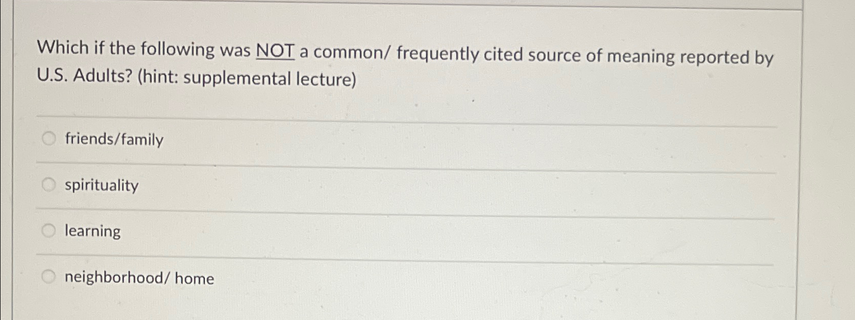 Solved Which if the following was NOT a common/ ﻿frequently | Chegg.com