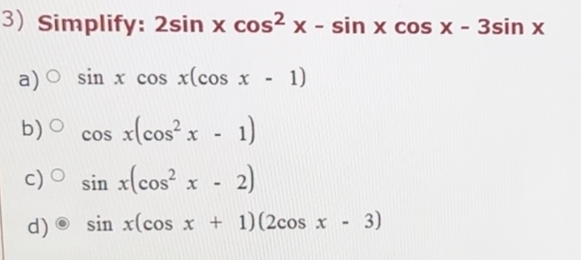 Solved Simplify: | Chegg.com