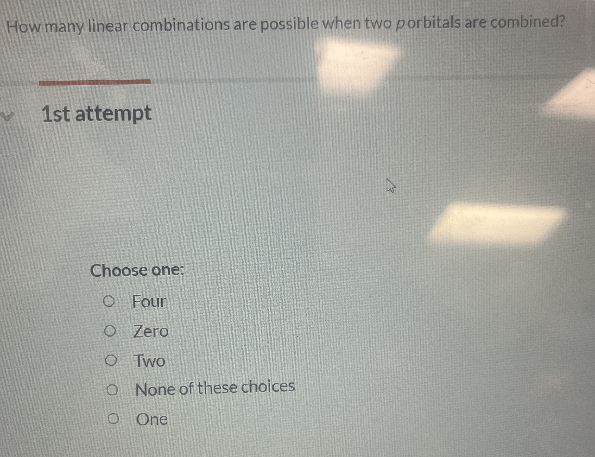 Solved How many linear combinations are possible when two | Chegg.com