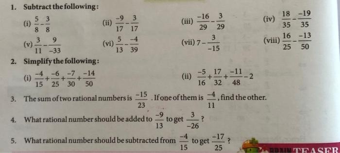 Solved 1. Subtract the following: (i) 85−83 (ii) 17−9−173 | Chegg.com