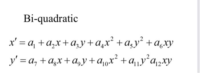 Solved derive the bi-quadratic equations. start from | Chegg.com