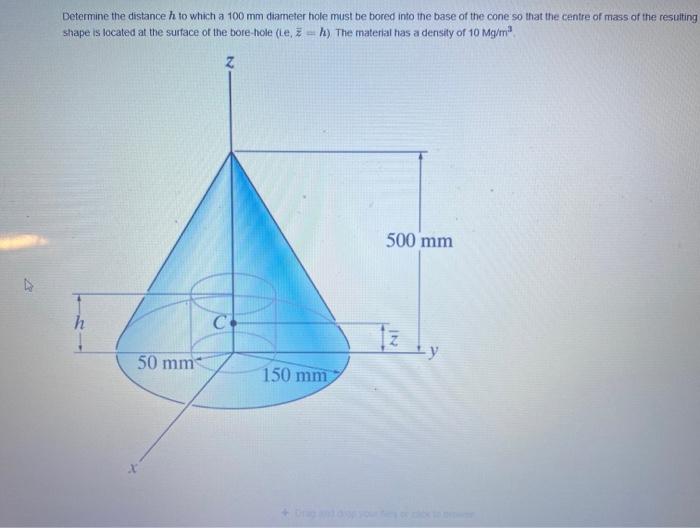 Solved Determine the distance h to which a 100 mm diameter | Chegg.com