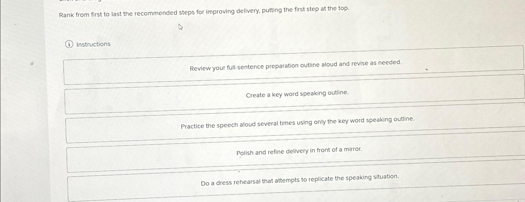 Solved Rank from first to last the recommended steps for | Chegg.com