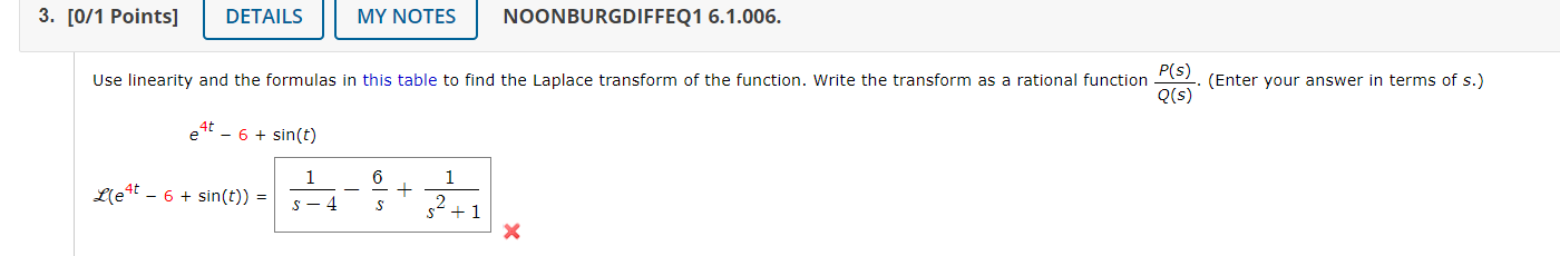 Solved Use linearity and the formulas in this table to find | Chegg.com