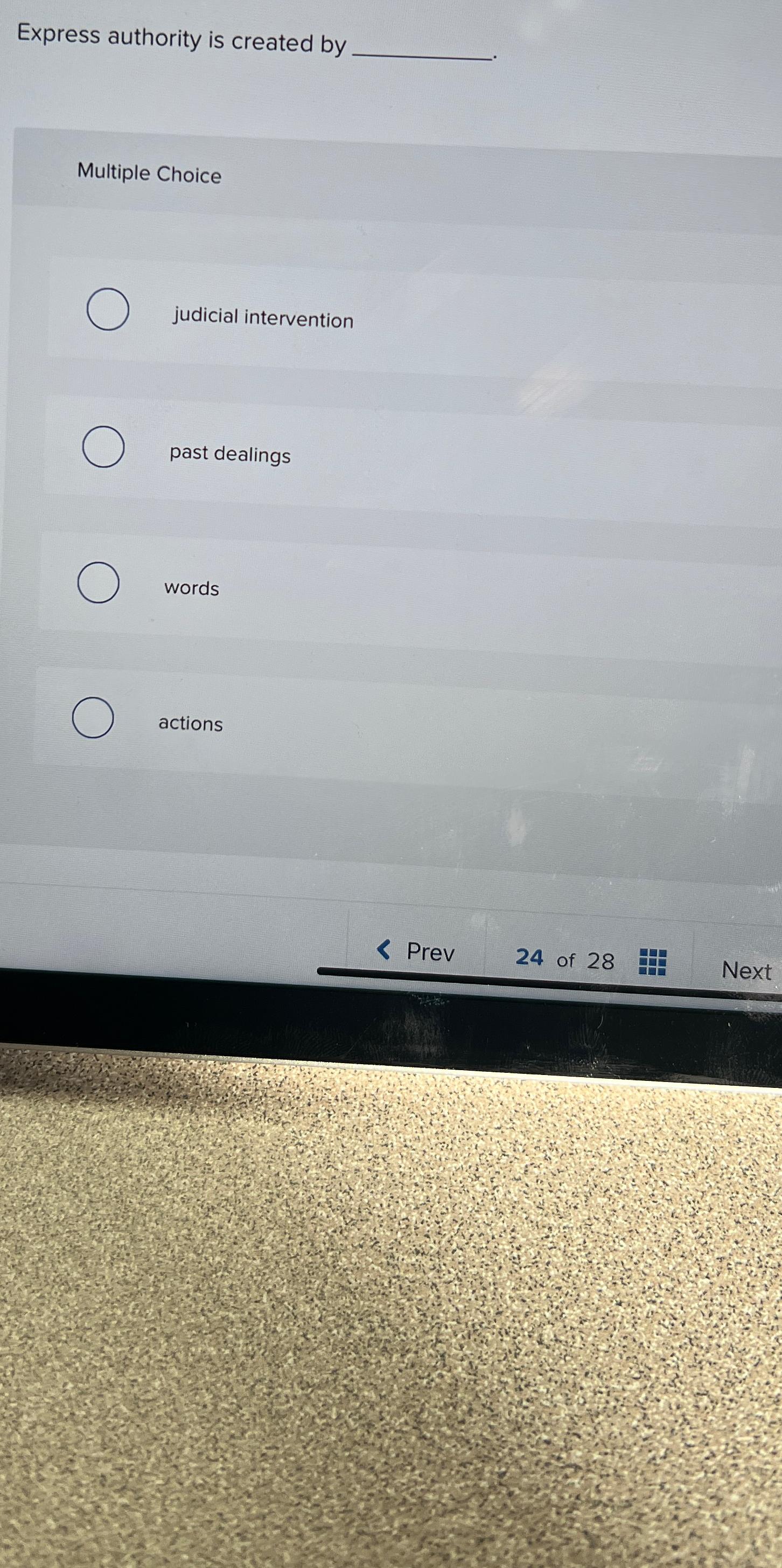Solved Express authority is created byMultiple | Chegg.com