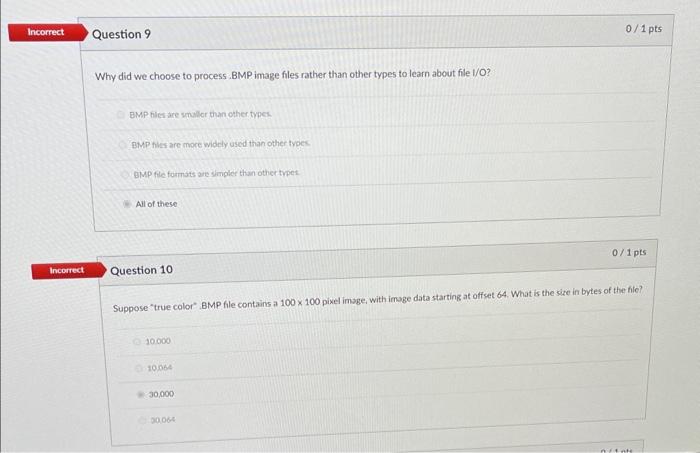 Solved Why did we choose to process :BMP image files rather | Chegg.com