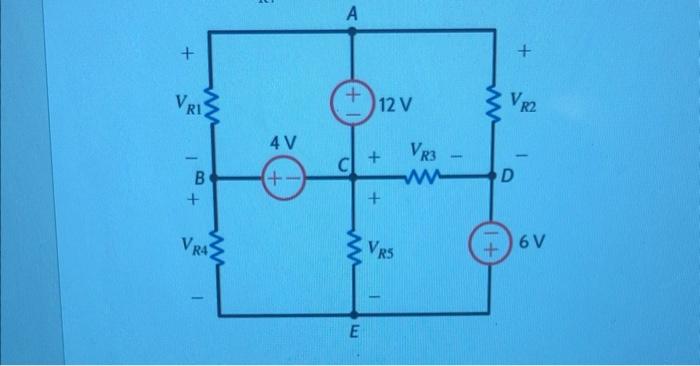Solved Determine the values of VR1, VR2, VR3 and VR5. if | Chegg.com