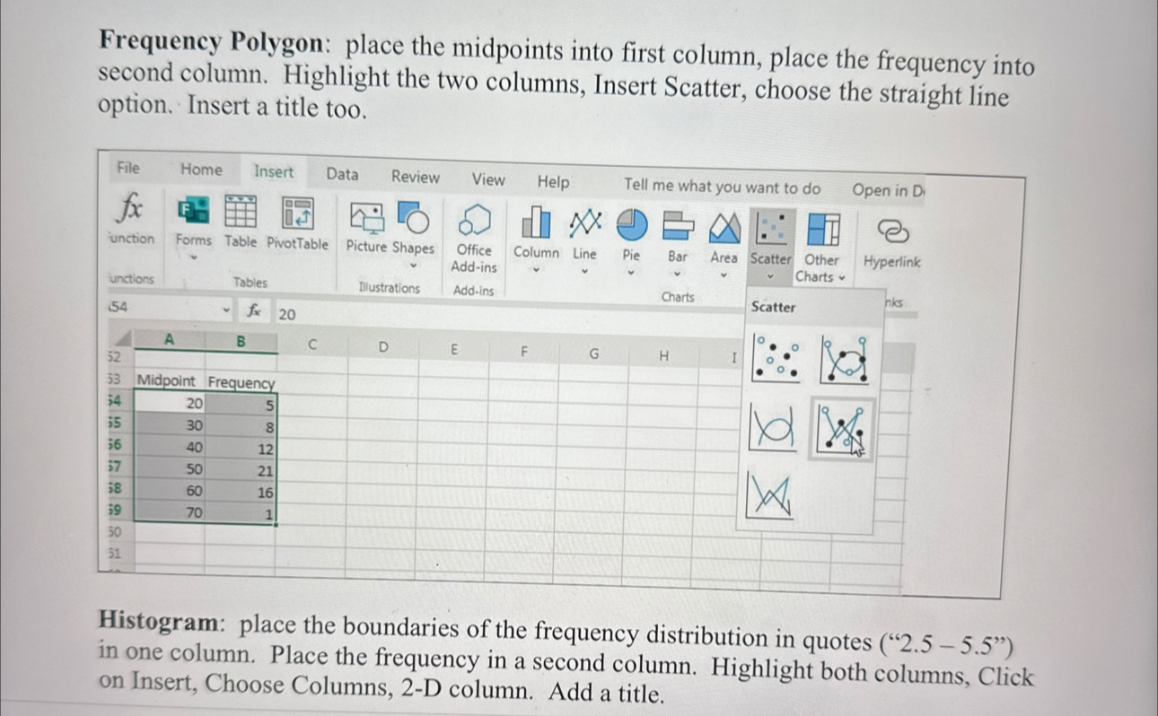 Solved Frequency Polygon: place the midpoints into first | Chegg.com