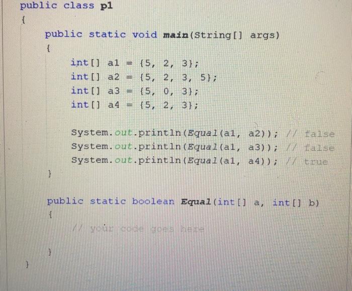 Solved public class p1 { public static void main(String[] | Chegg.com