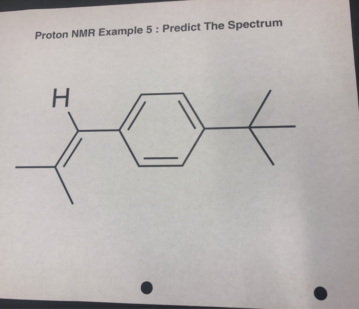 Solved Proton NMR Example 5 : Predict The Spectrum I | Chegg.com
