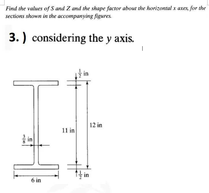 Solved Find the values of S and Z and the shape factor about | Chegg.com