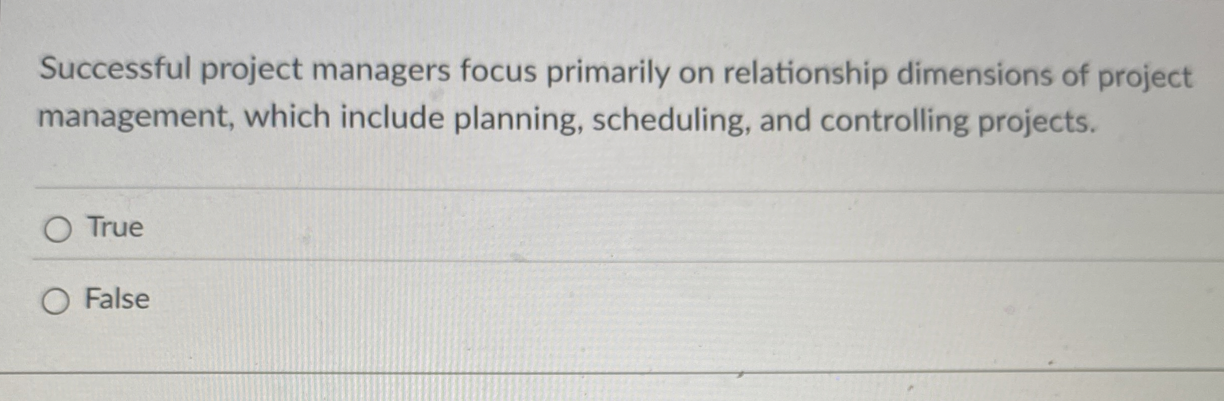 Solved Successful project managers focus primarily on | Chegg.com
