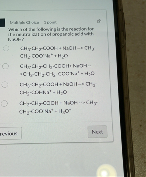 Solved Multiple Choice1 ﻿pointWhich of the following is the | Chegg.com