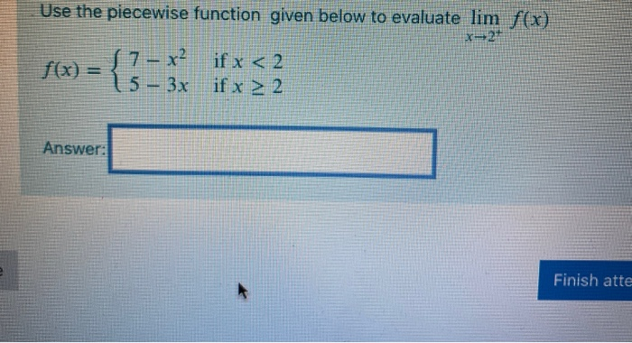 Solved Use the piecewise function given below to evaluate | Chegg.com