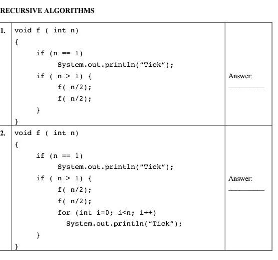 Solved can you find big-o and ~ notations and I need an | Chegg.com