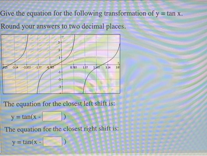 Solved Give the equation for the following transformation of | Chegg.com