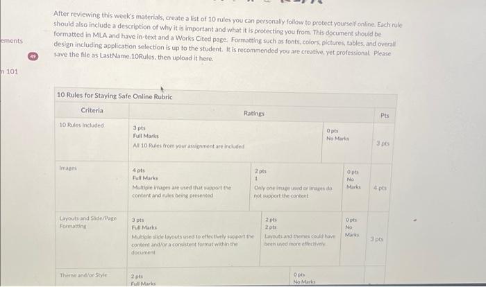 Solved After reviewing this week's materials, create a list | Chegg.com