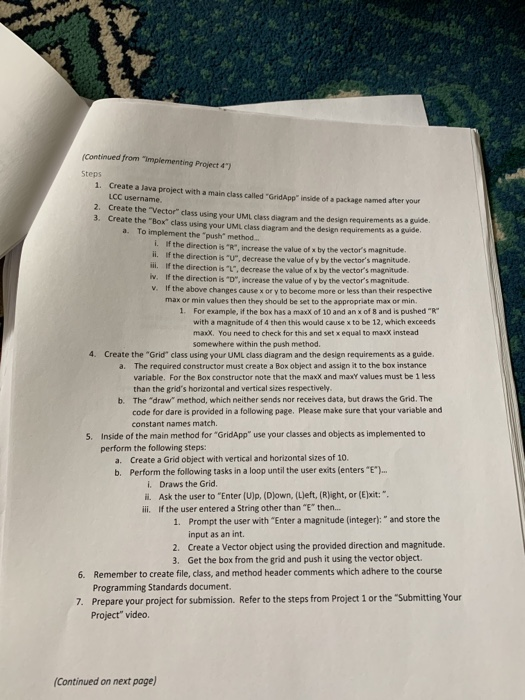 Designing Project 4 - Box Grid Summary This | Chegg.com
