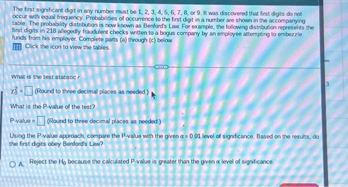 Solved The first significant digit in any number must be | Chegg.com
