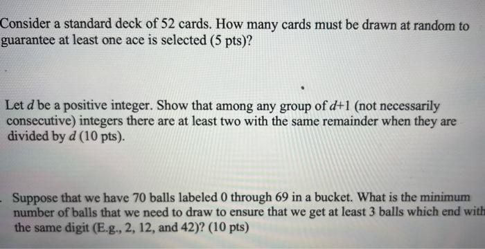 Solved Consider a standard deck of 52 cards. How many cards | Chegg.com
