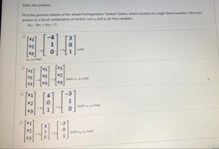 Solved Solve the problem Find the general solution of the | Chegg.com