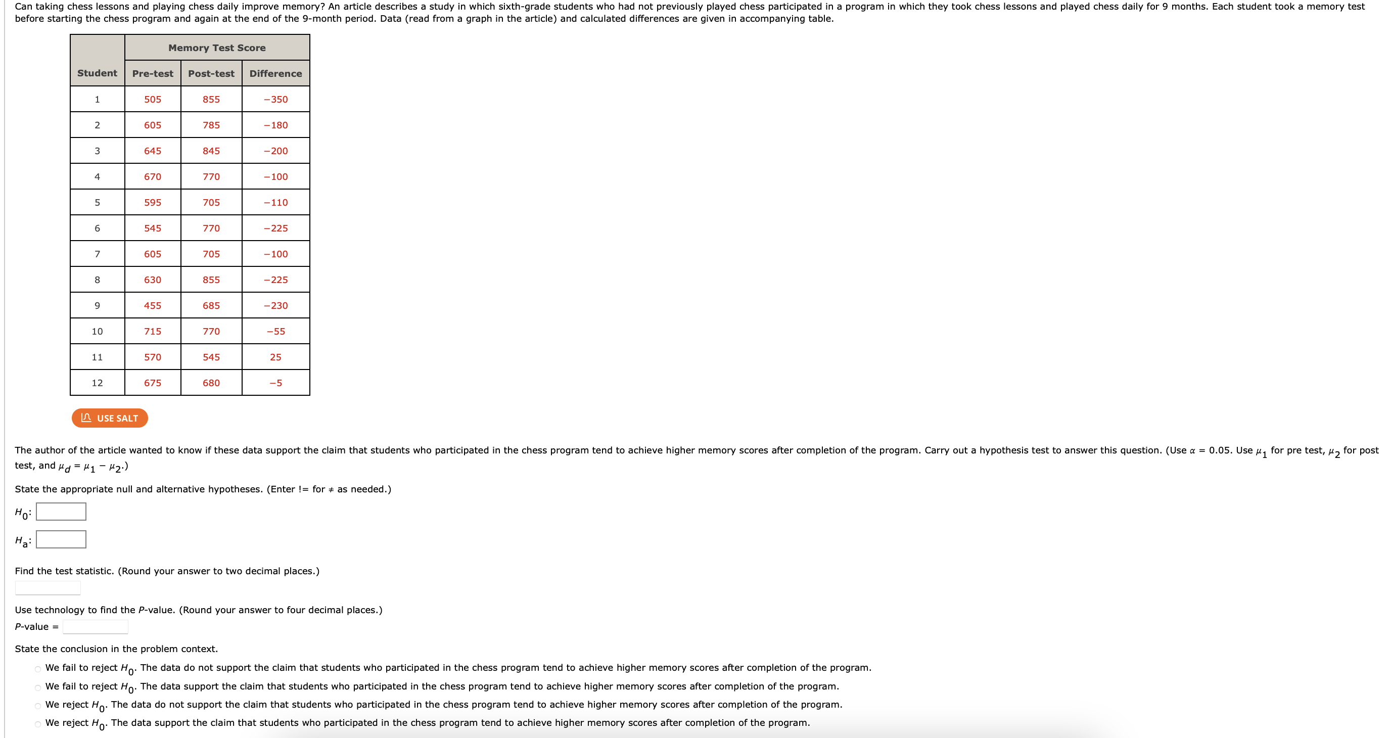 Solved before starting the chess program and again at ﻿the | Chegg.com