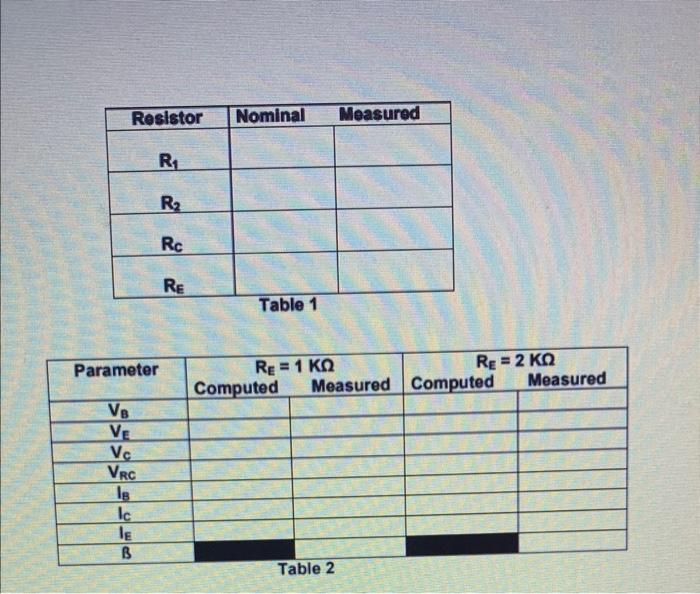 Solved i need help find VC and VRC . for the calculate and | Chegg.com