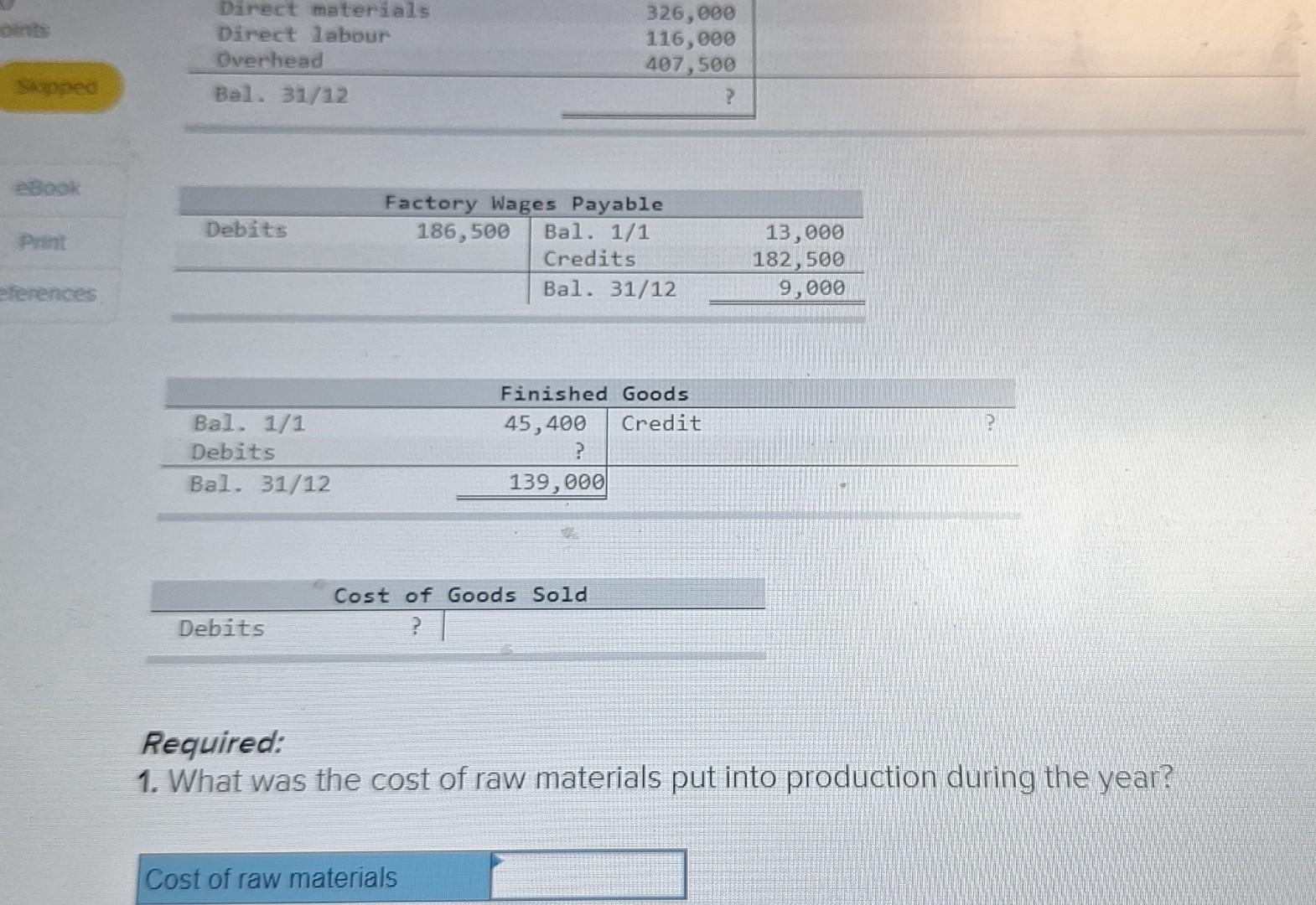 Solved Selected ledger accounts for Realm Company are given | Chegg.com
