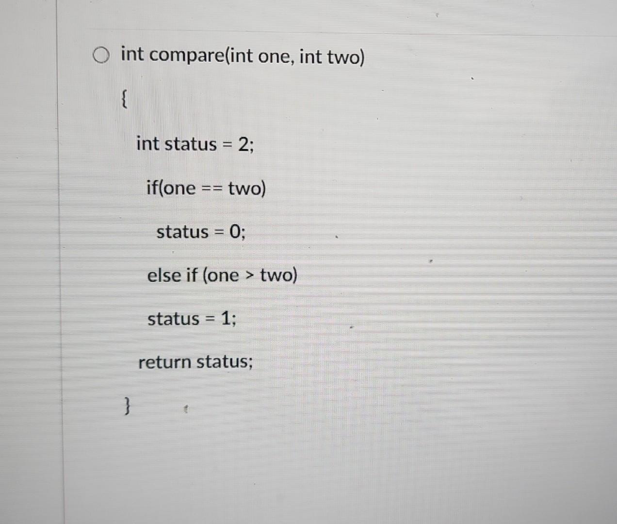 Solved Which function below best performs the following | Chegg.com